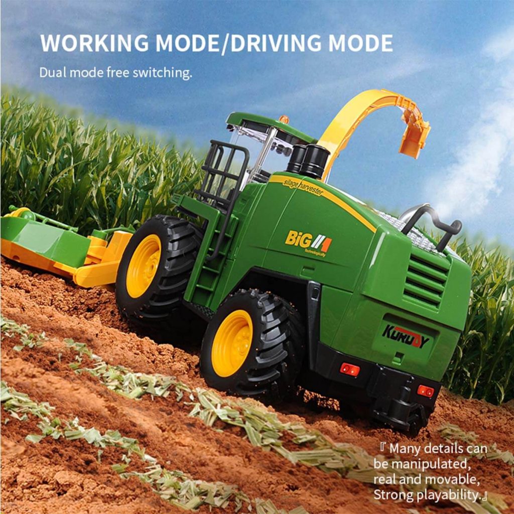 1:24 Remote Control Harvester Vehicle 2.4G RC Electric Four Wheel ...