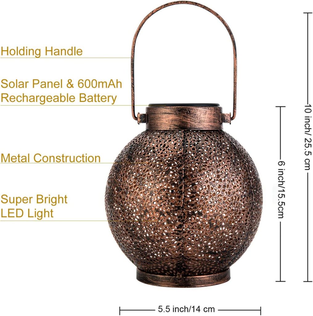 2-Pack Outdoor Hanging Solar Powered Round Light Lanterns – ToHitTheRoad