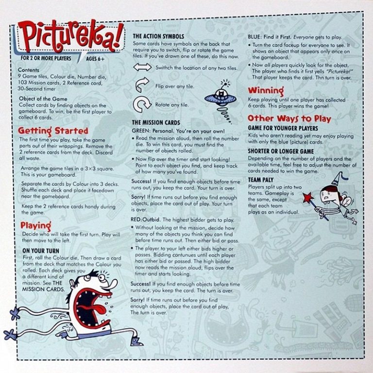 “Pictureka!” Board Game – ToHitTheRoad