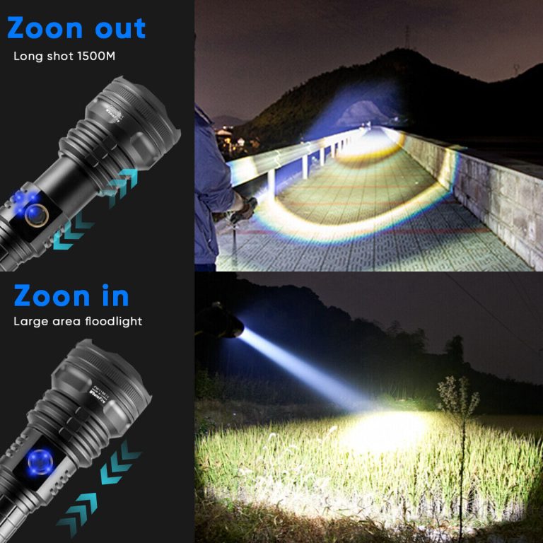 990000LM Powerful XHP90 LED Flashlight – ToHitTheRoad