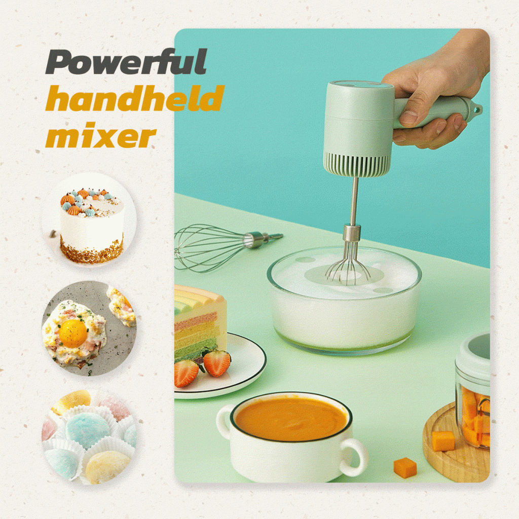 Wireless 3 Speed Mini Handheld Food Mixer – ToHitTheRoad